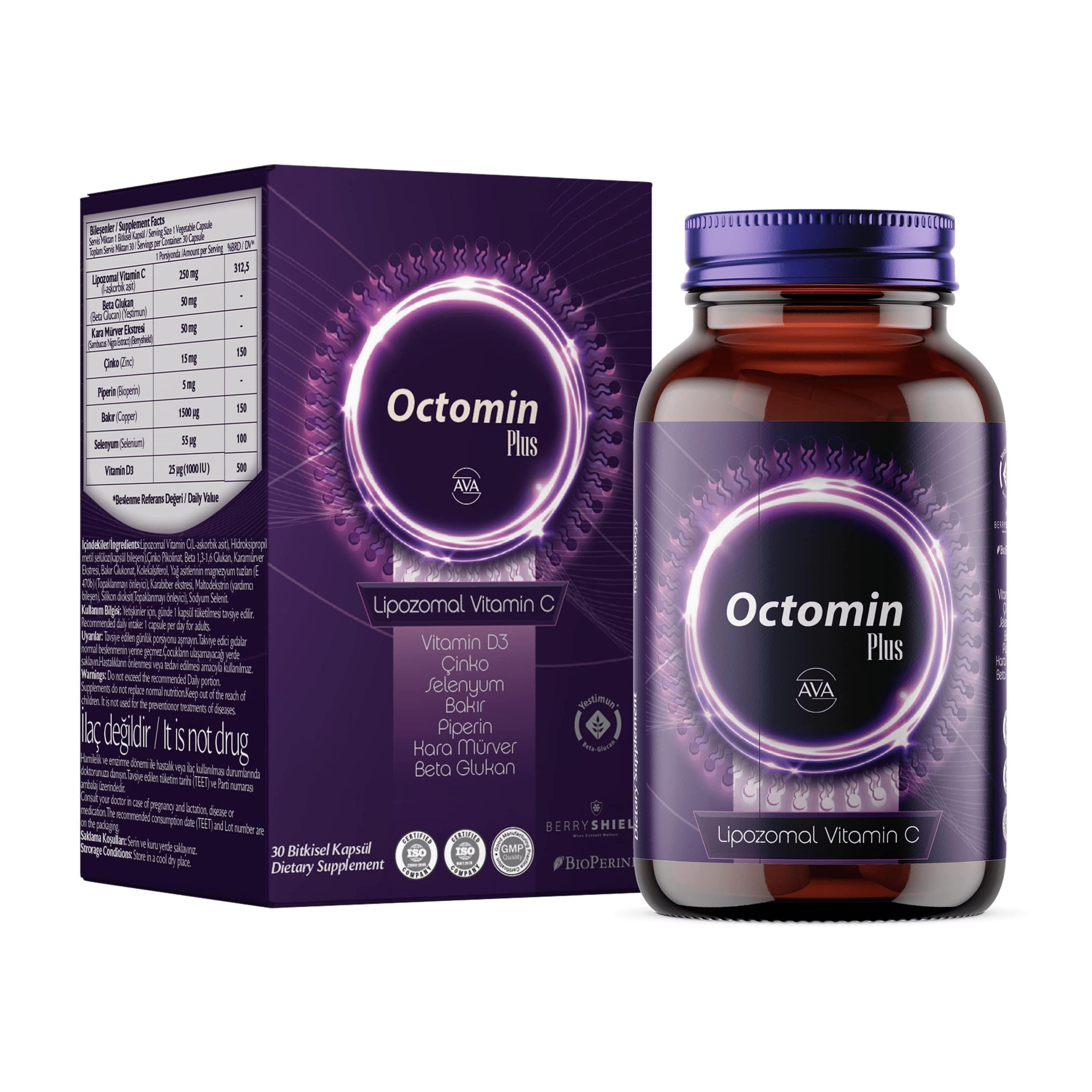 Octomin Plus 30 Kapsül Multi Form | Ava