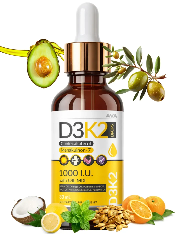 Ava D3K2 + 7X Yağ Zeytinyağı Avokado Kabak Çekirdeği Nane Limon ...